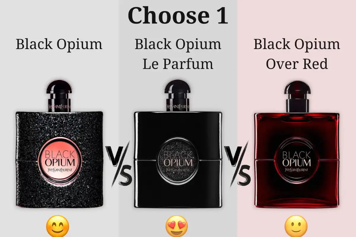 Chỉ chọn 1 - Black Opium vs. Black Opium Le Parfum vs. Black Opium Over ...