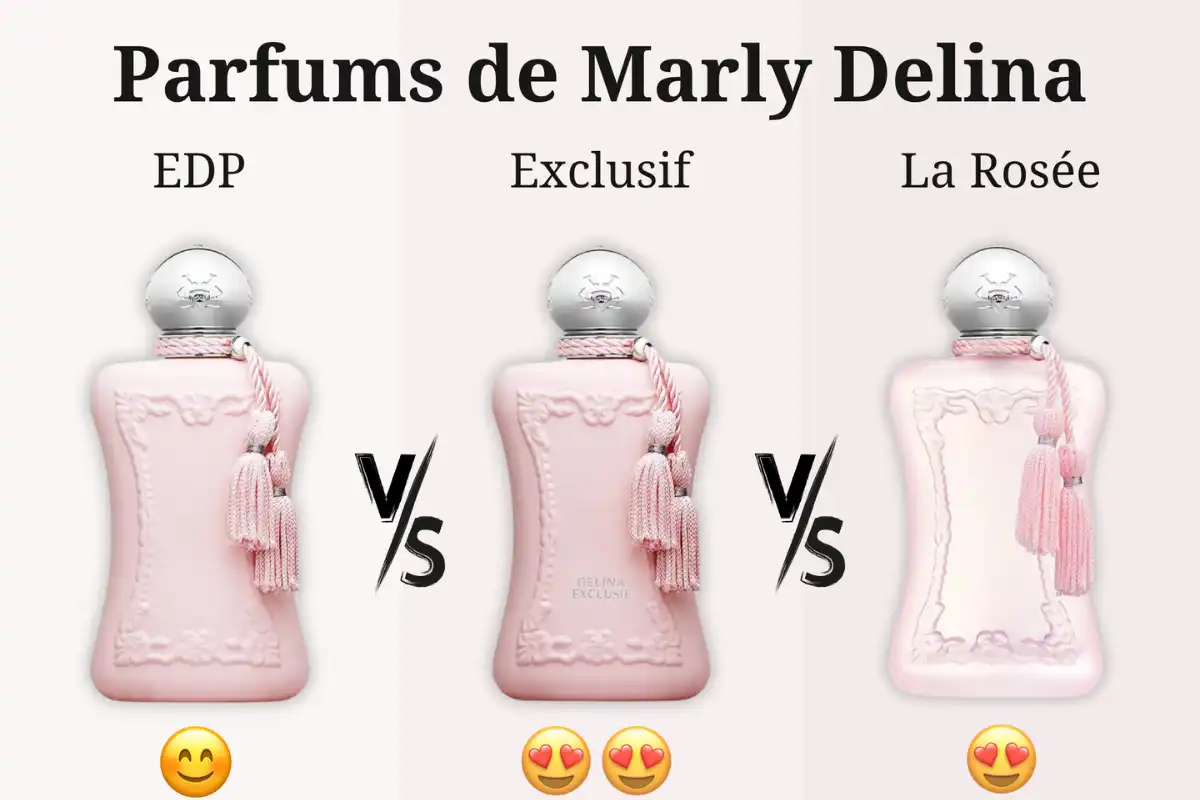 So Sánh Parfums de Marly Delina EDP vs. Exclusif vs. La Rosée - MC ...