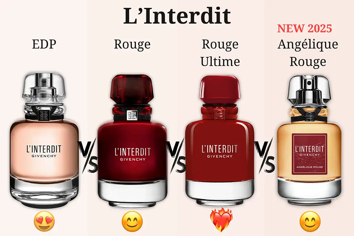 L’Interdit EDP vs. Rouge vs. Rouge Ultime vs. Angélique Rouge - MC ...